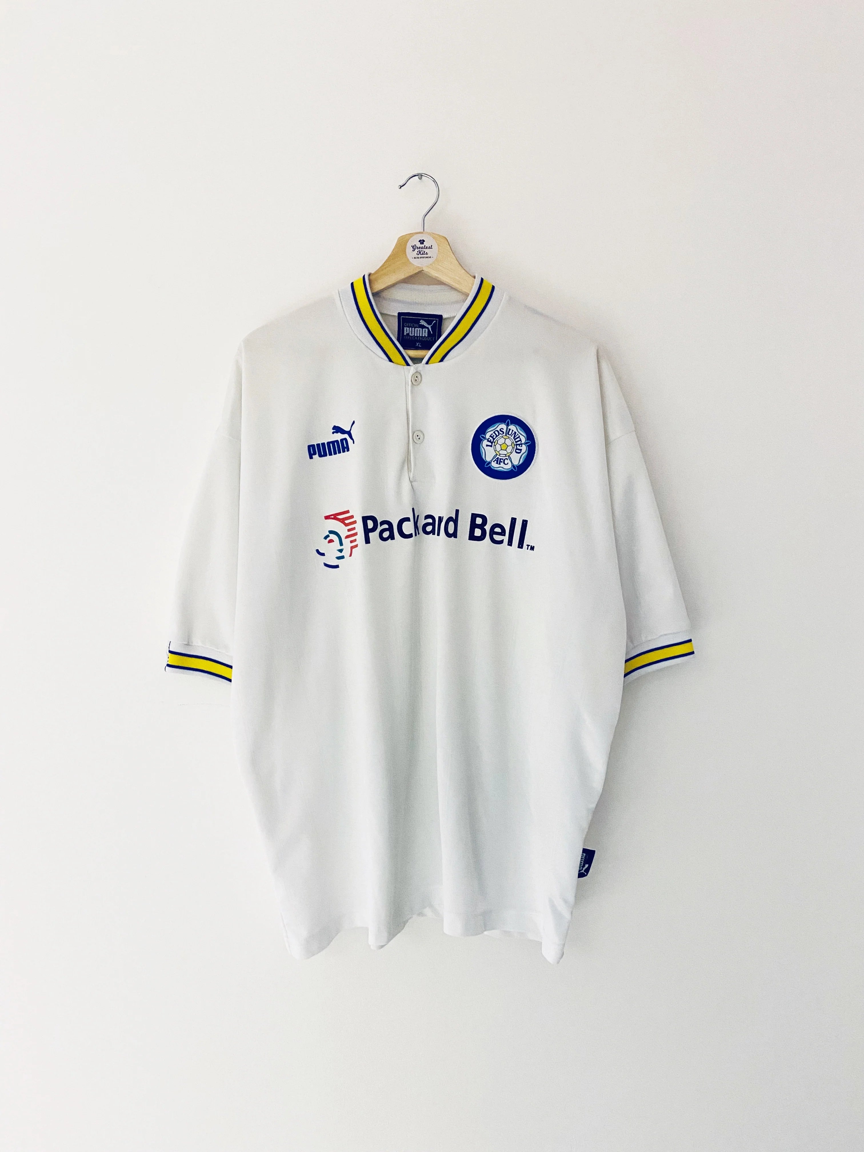 Leeds United 1996/98 Vintage Retro Home Jersey – Concept Kits