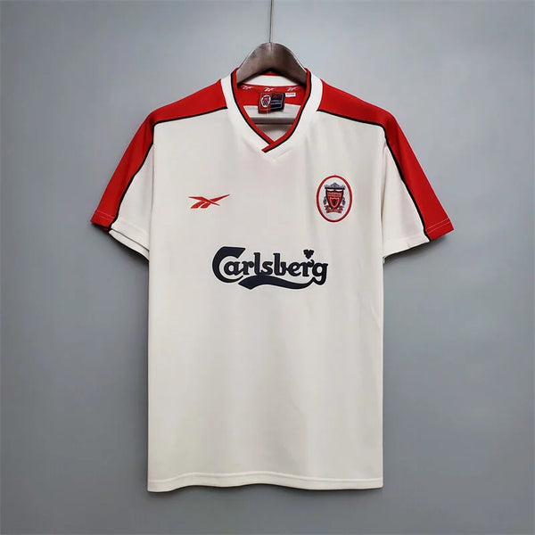 Liverpool 1998/99 Retro Away Jersey – Classic White Football Shirt ...