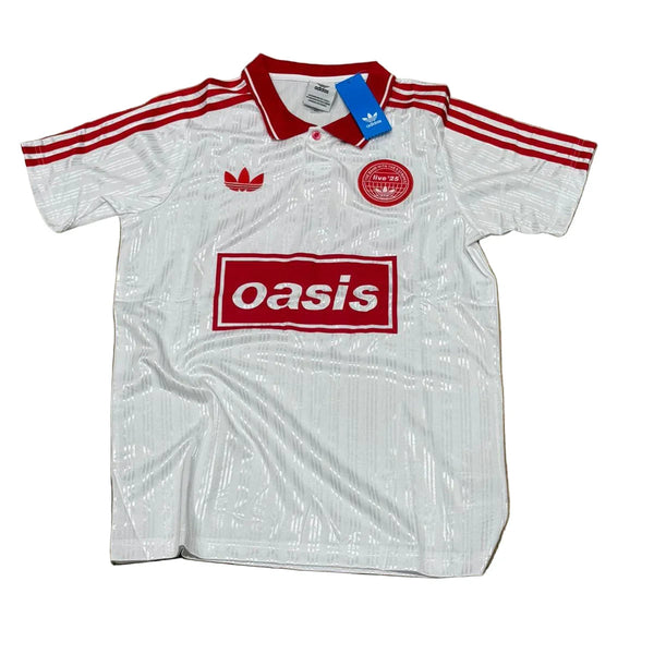 Adidas x Oasis 25/26 White/Red Jersey – Exclusive Football Style ...