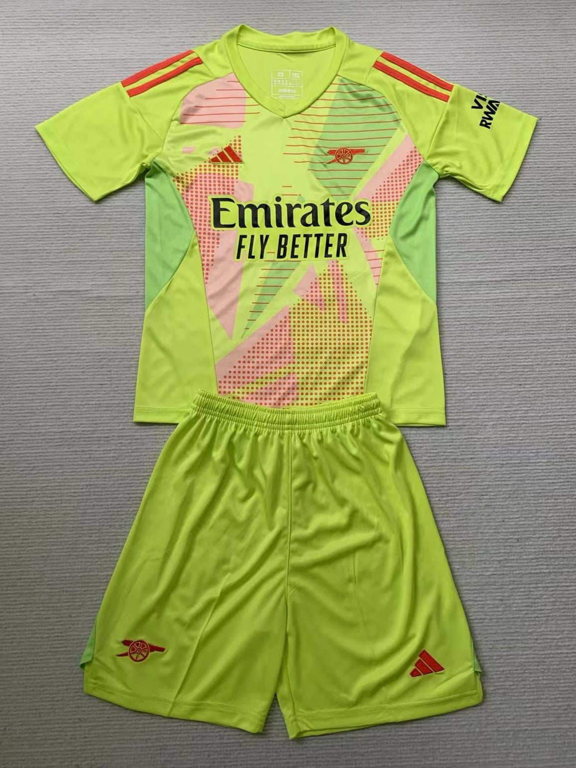 Arsenal 24/25 Kids Green Goalkeeper Kit | Premium Youth Football Gear ...