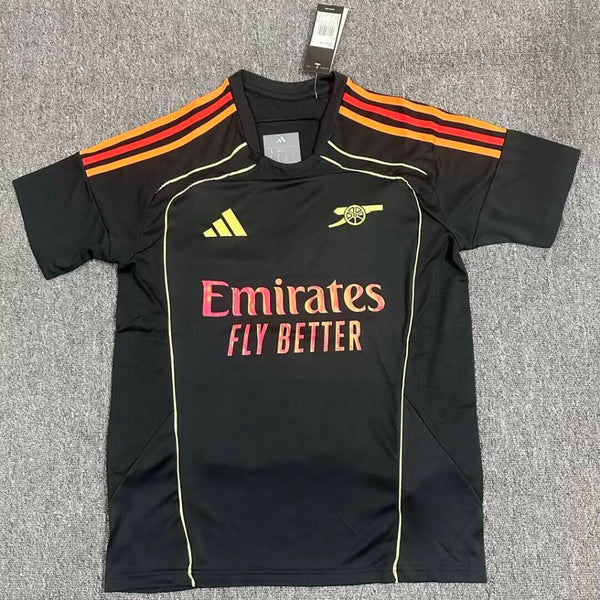 Arsenal 25/26 Black/Orange Pre-Match Training Jersey – Elite ...