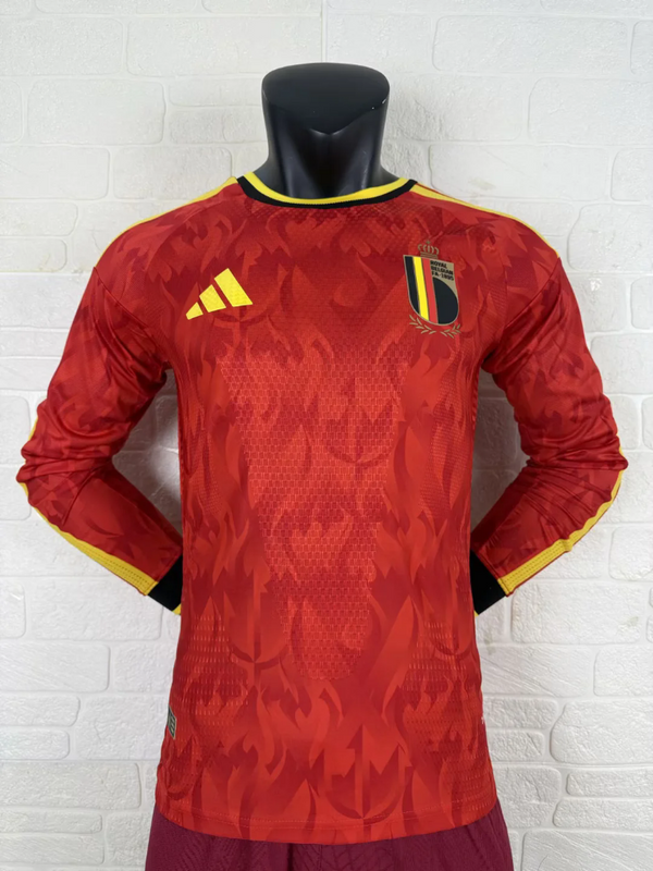 Belgium 2026 Orange & Yellow Home Long Sleeve Jersey – National Team ...