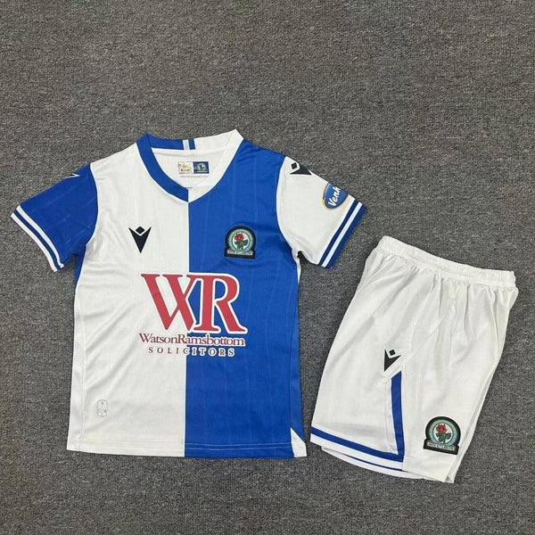 Blackburn 25/26 Home Kids Jersey Set – Youth Football Kit – Concept Kits