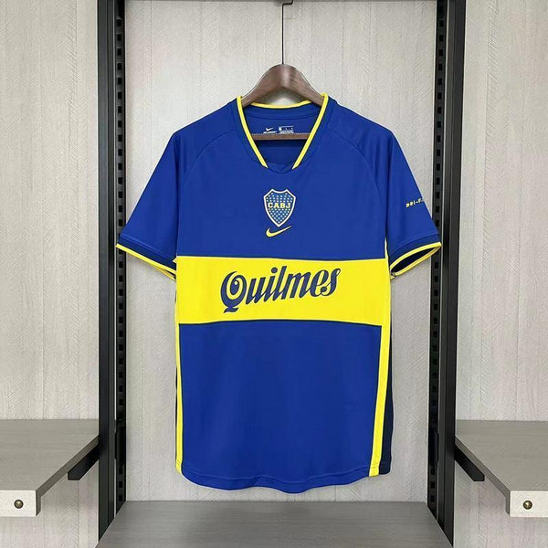Boca Juniors 2002 Vintage Retro Blue Home Jersey – Heritage Club ...