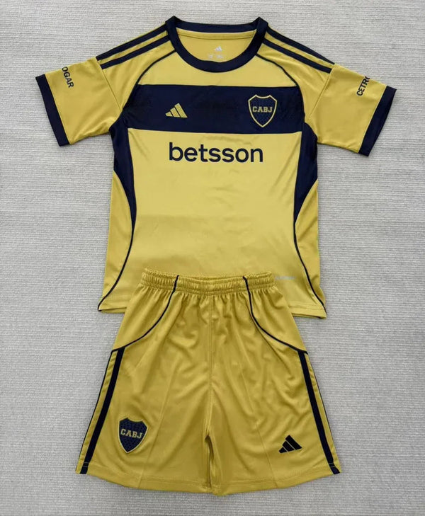 Boca Juniors 25/26 Yellow Away Kids Football Jersey – Premium Youth ...