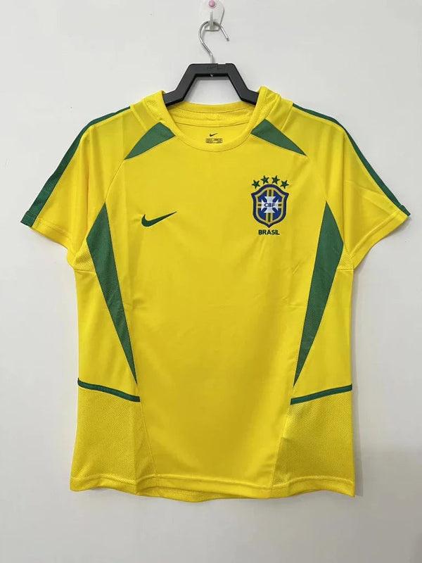 Brazil 2002 Vintage Retro Home Jersey – Classic Football Shirt ...