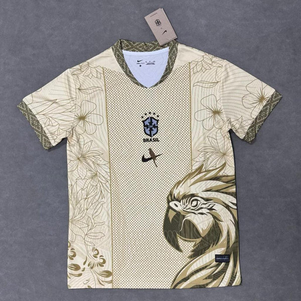 Brazil 25/26 Beige Parrot Special Jersey – Limited Edition Football ...