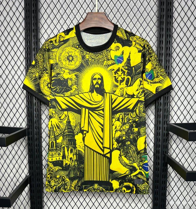 Brazil Special Concept Yellow Jersey "Christ The Redeemer" – Concept Kits