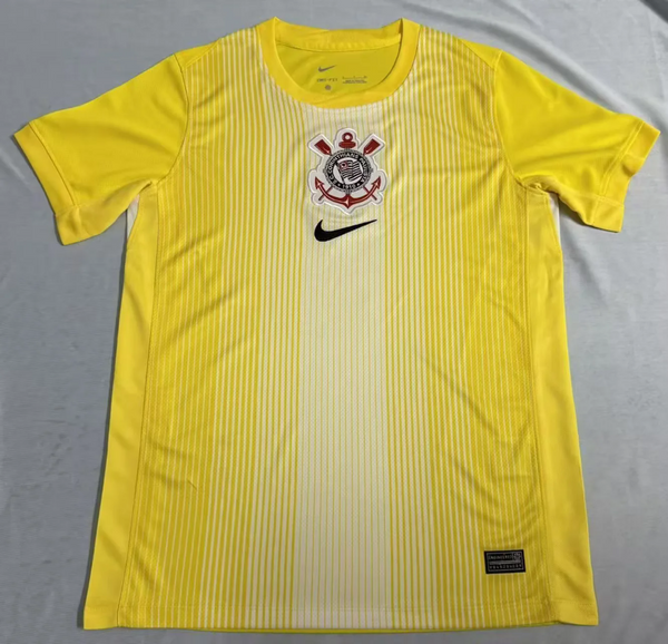 Corinthians 25/26 Goalkeeper Jersey Yellow – Bold Match-Ready Look ...