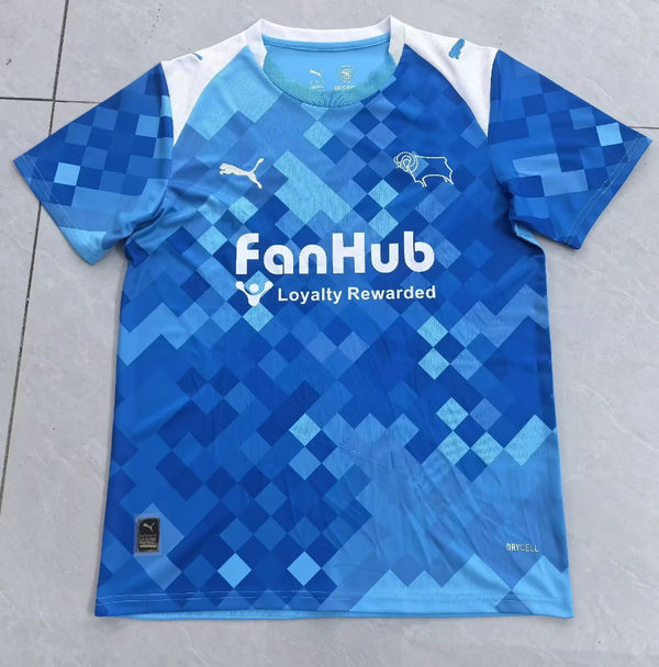 Derby County 25/26 Blue/White Third Jersey – Official Football Shirt ...