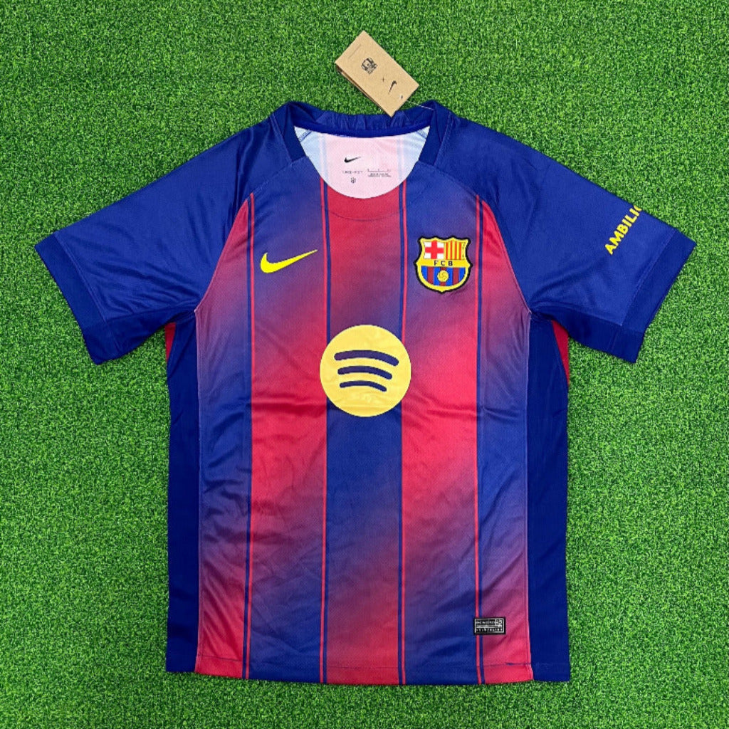 FC Barcelona 25/26 Home Jersey – Classic Red & Blue Match Day Kit ...