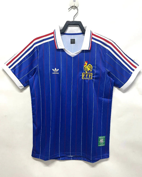 France 1982 Retro Home Jersey – Historic Football Shirt – Concept Kits