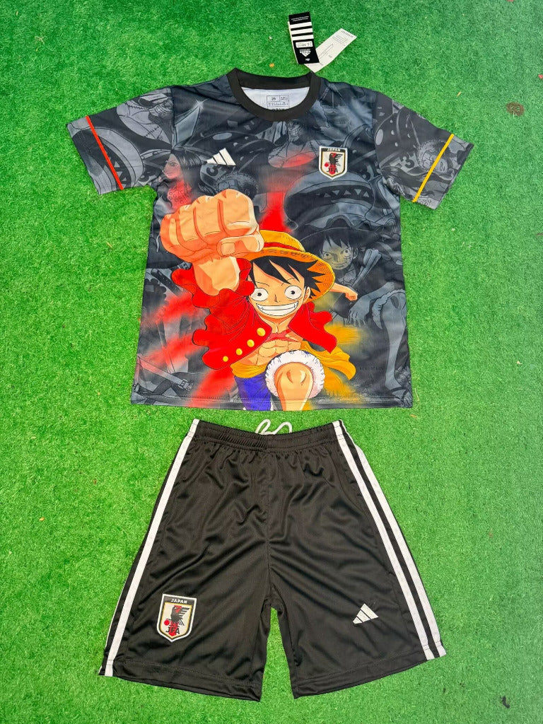 Japan 25/26 Anime One Piece Luffy Kids Jersey Set – Youth Anime ...