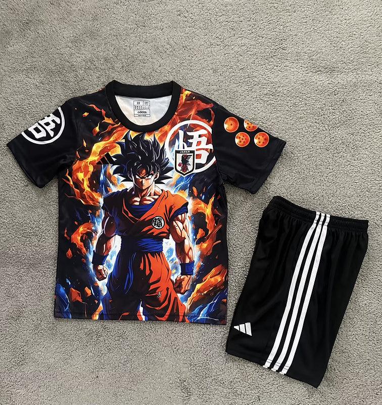Japan 25/26 Dragon Ball Goku Kids Jersey Set – Youth Anime Football Kit ...