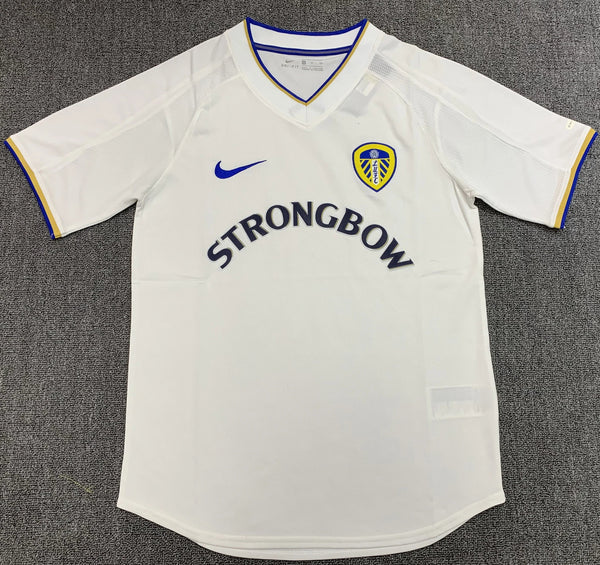 Leeds United 2000/01 Retro Home Jersey – Champions League Season Shirt ...