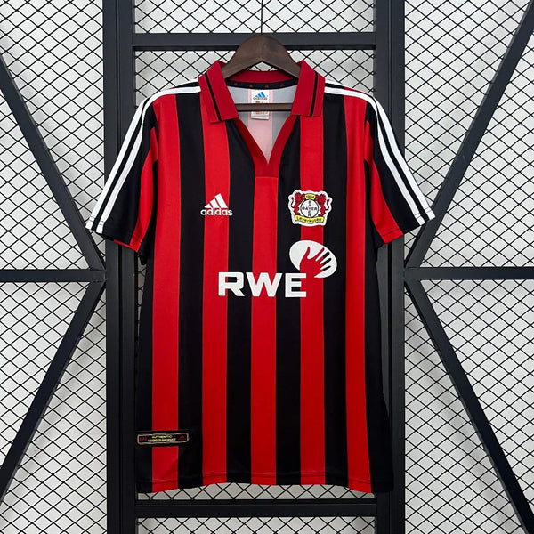 Leverkusen 2001/02 Vintage Retro Home Jersey – Official Football Shirt ...