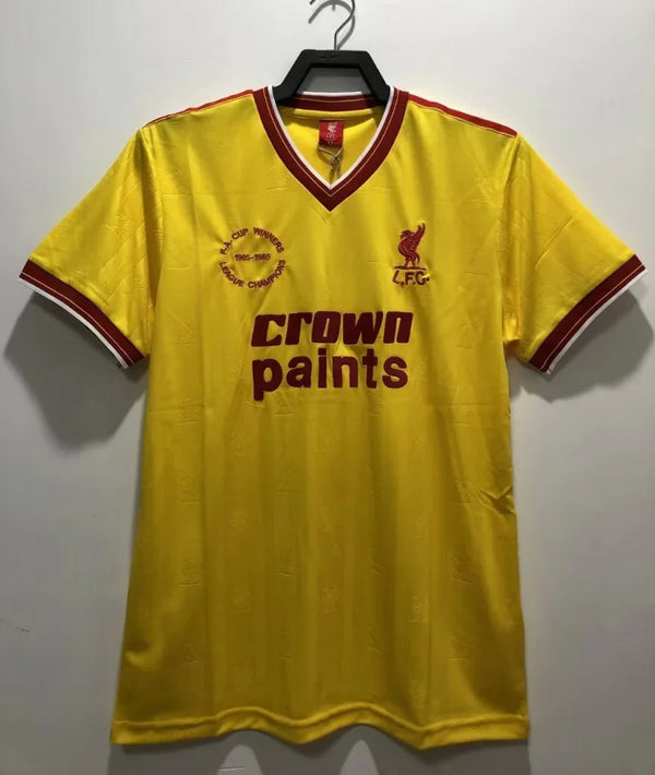 Liverpool 1985/86 Retro Away Jersey – Classic Yellow Throwback ...