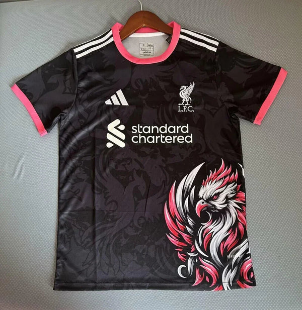 Liverpool 25/26 Hot Pink Black Bird Jersey – Official Jersey – Concept Kits