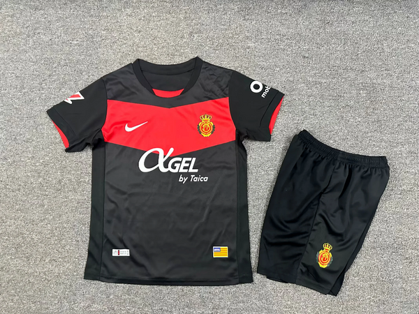 Mallorca 25/26 Black 3rd Away Kids Jersey Set – Youth Fan Kit – Concept ...