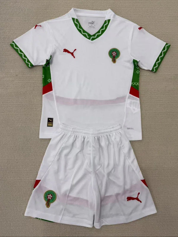 Morocco 25/26 Away Kids Jersey Set – Official Youth Football Shirt ...