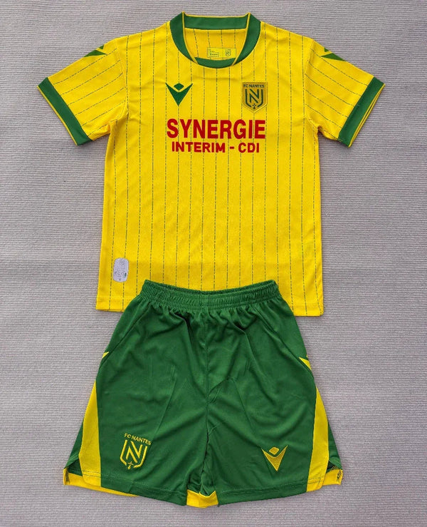 Nantes 25/26 Yellow Home Kids Jersey Set – Youth Football Outfit ...