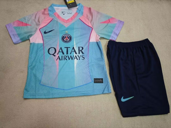 PSG 25/26 Blue Third Special Kid Jersey Set – Official Youth Outfit ...