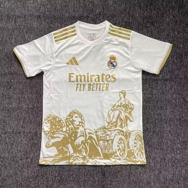 Real Madrid 25/26 Golden Lion Edition Jersey – Fierce Regal Football ...