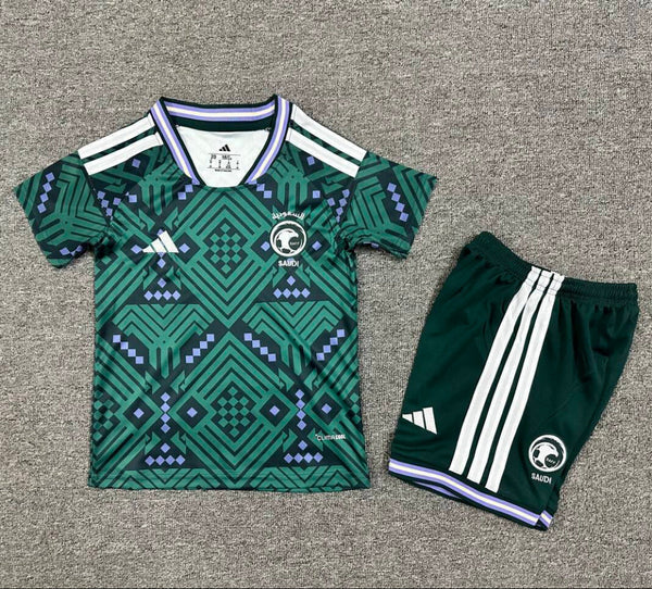 Saudi Arabia 26/27 Green/White Home Kids Jersey Set – Junior Fan Kit ...