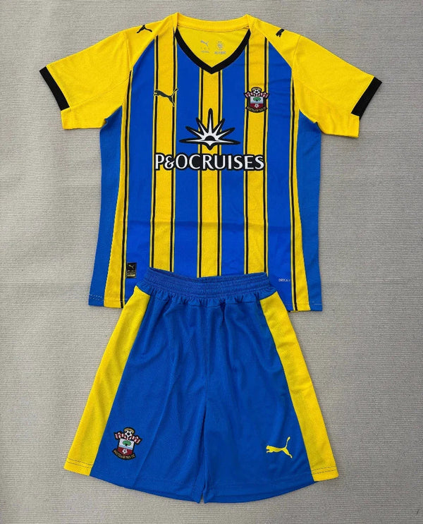 Southampton 25/26 Yellow/Blue 3rd Away Kids Jersey Set – Official Club ...