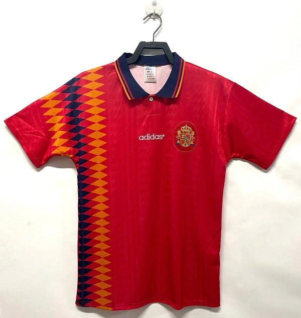 Spain 1994 Vintage Retro Home Jersey – Retro Football Shirt – Concept Kits