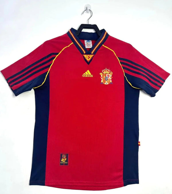 Spain 1998 Vintage Retro Home Jersey – Classic Football Shirt – Concept ...