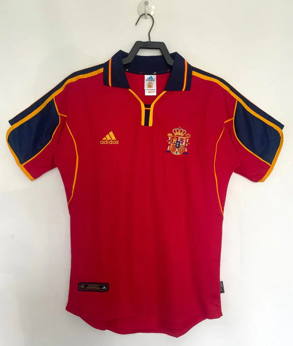Spain 2000 Vintage Retro Home Jersey – Classic Football Kit – Concept Kits