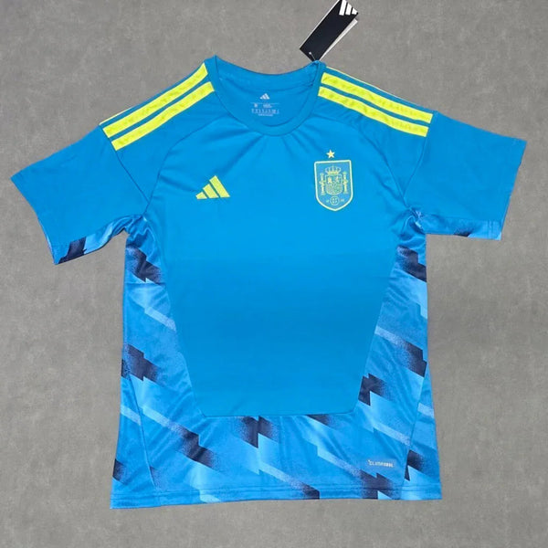 Spain 25/26 Blue/Yellow Goalkeeper Jersey – Keeper Performance Wear ...