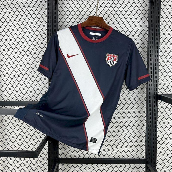 USA 2010 Vintage Retro Blue Away Jersey – Iconic Football Top – Concept ...