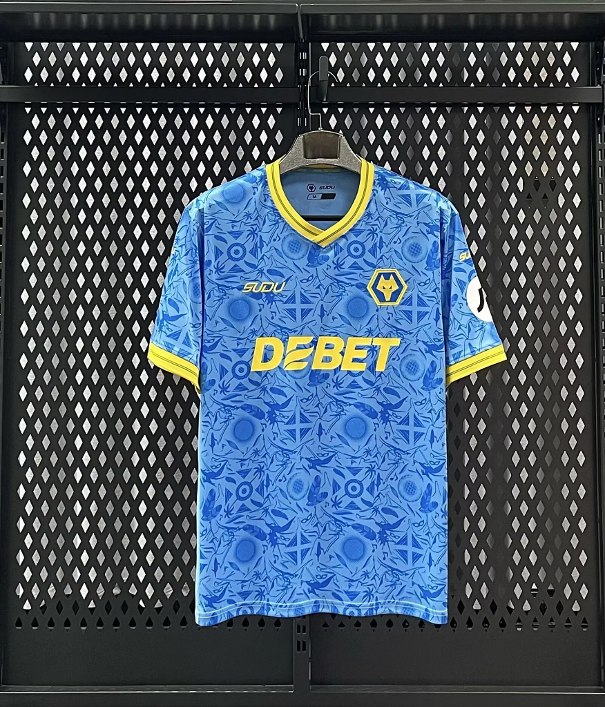 Wolverhampton Wanderers 25/26 Blue Third Away Jersey – Official Club ...